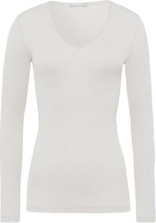 Hanro T-shirt manches longues en soie et laine