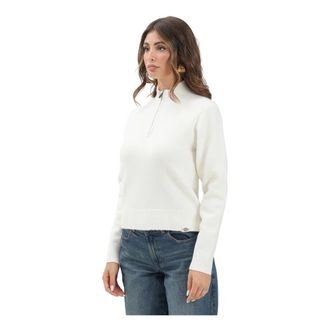 Dickies Ruston QZ Sweater - - Knitwear - Damen - Wei&szlig; - S