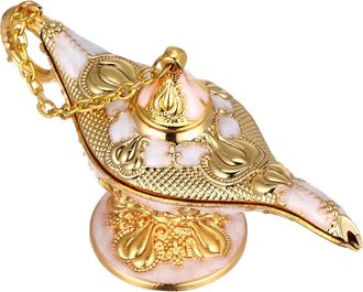 Soimiss Vintage Dekoration Lampe aus Kleine Antike Tischdeko mit Filigranem Muster Robustes Sammlerstück für Hochzeit Party Wohnzimmer Geschenk