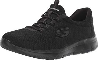 Skechers Femme Summits Sneaker, Black, 35 EU Large