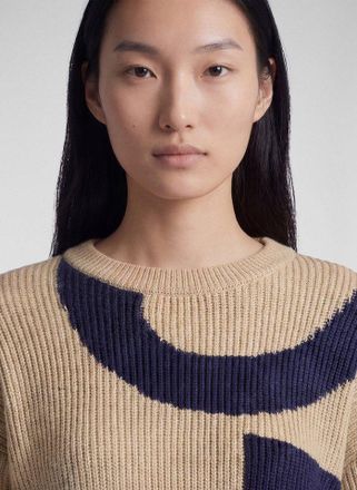 Rabe Strickpullover mit grafischem Muster