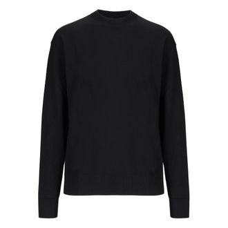 Laneus Maglia Girocollo in Lana e Cashmere - Femme - Pulls - Noir - Taille: 48 FR