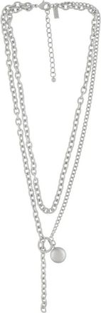 Dansk Copenhagen Elegant Ball Pendant Link Necklace - - Accessories - Damen - Grau - ONE SIZE