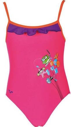 Arena M&auml;dchen Sonnenschutz Badeanzug Rouche