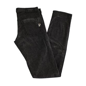 Versace Homme, Jeans, Noir, Taille: W30 Pantaloni Jeans Made in Italy