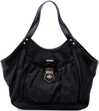 Fendi Sac cabas en toile Pre-owned - Femme - Pre-owned - Noir - Taille: ONE Size