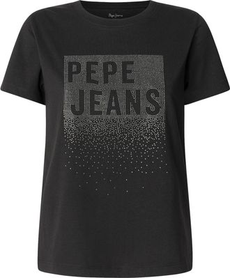 Pepe Jeans London Damen Bernadette T-Shirt, Schwarz (Black), L