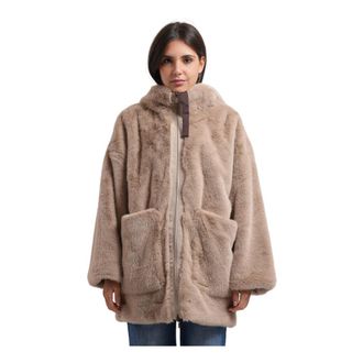Suns Wendbare Jacke - - Jackets - Damen - Beige - XS