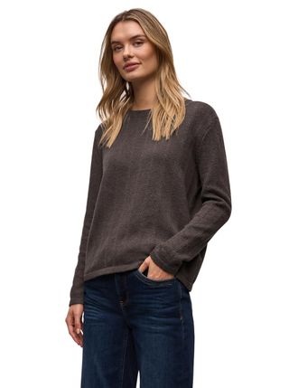 Street One Strukturpullover Rustic Brown Mel. 44