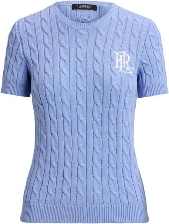 Ralph Lauren Femme, Pulls, Bleu, Taille: 36 FR Eyelah Short-sleeve Pullover