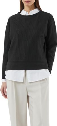 Comma Sweatshirt mit Struktur