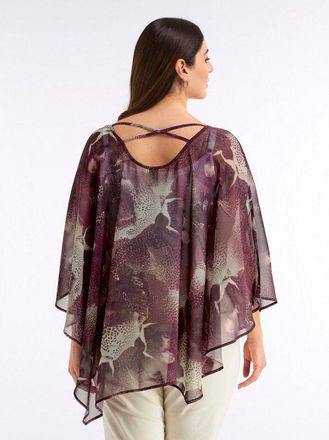 Sheego Klassische Bluse Tunika Kurzarm