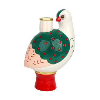 Talking Tables Kerzenhalter aus Keramik, Vogelform, 20 cm, für drinnen und draußen, Tischdekoration, dekorativer Tafelaufsatz, Kandelaber-Dekor, Dinner-Party, Geburt