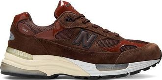 New Balance Unisex Amine x NB Made in USA 992 in Braun, Wildleder/Mesh, Gr&ouml;&szlig;e 38.5