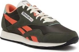 Reebok Baskets Classiques en Nylon pour Homme, Hunter Green Pump Orange Vintage Chalk, 45.5 EU