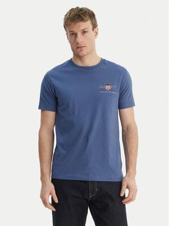 GANT T-Shirt Archive Shield 2067004 Blau Regular Fit