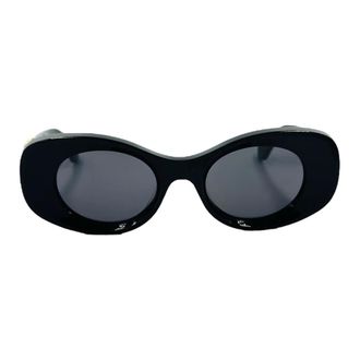 Loewe Femme, Accessoires, Noir, Taille: ONE Size Lunettes de soleil ovales biseaut&eacute;es
