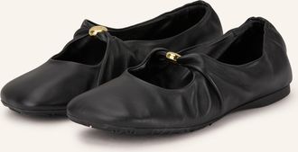 Loewe Mary-Jane-Ballerinas Pebble Soft schwarz