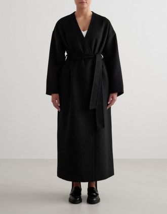 Aim'n Wollmantel in Schwarz