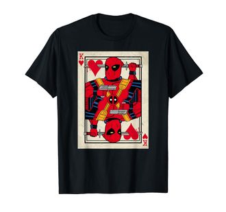 MARVEL Deadpool King of Hearts Card T-Shirt