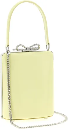 Self Portrait Leather Top Handle Bag - Yellow