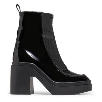 Robert Clergerie Eleganter Lackstiefelette mit Rei&szlig;verschluss - - Shoes - Damen - Schwarzk - 37 EU