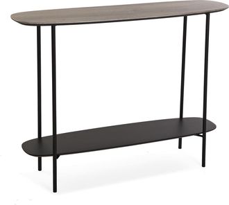 VERSA Salem Schmales Möbelstück für den Eingangsbereich oder Flur, Moderner Konsolentisch, mit Bodenplatte, Maßnahmen (H x L x B) 75 x 30 x 100 cm, Holz und