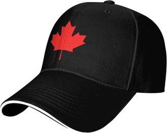 Generic Feuilles DÉrable Canadiennes Casquettes Sport Athlétique Bonnet De Golf Hip-Hop Chapeau pour Course À Pied Femme Extérieur