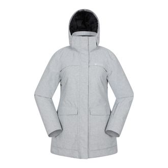 Mountain Warehouse Snowdrift Skijacke f&uuml;r Damen, Wasserfest (Hellgrau)