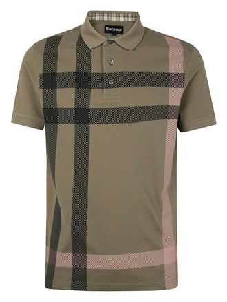 Barbour polo &agrave; carreaux - Vert