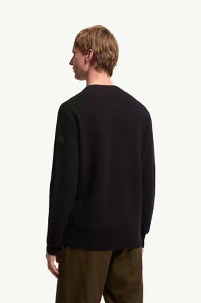 Moncler Textured Knit Sweater - Black