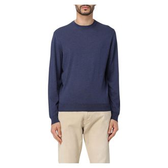 Drumohr Rundhals-Pullover - - Knitwear - Herren - Blau - 2XL