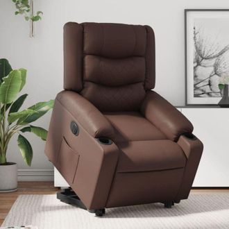 vidaXL Vidaxl - Fauteuil inclinable électrique marron similicuir