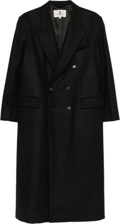 Barena Manteau crois&eacute; &agrave; revers en pointe - Femme - Manteaux - Noir - Taille: 34 FR
