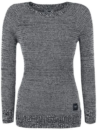 Black Premium by EMP Damen Grauer Strickpullover XL