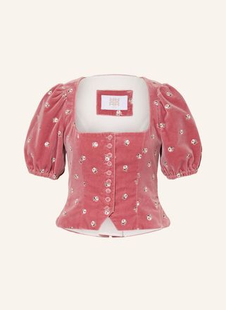 Riani Riani Dirndlbluse Aus Samt rosa