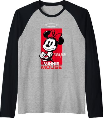Disney Racing Minnie Mouse Turbo Troop Race Car Driver Raglan