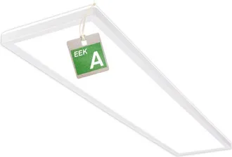 Briloner eek a Lampe de plafond led 98cm, eek a, lumi&egrave;re 50.000h, lumi&egrave;re indirecte, plat, blanc, 98 x 20 x 3 cm