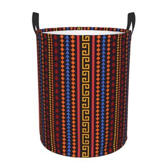 Generic Geometrischer Ethno-Stil Aufbewahrungskorb Rund Korb W&auml;sche Stehender W&auml;schetonne F&uuml;r W&auml;schekammer Waschk&uuml;che Kuscheltier