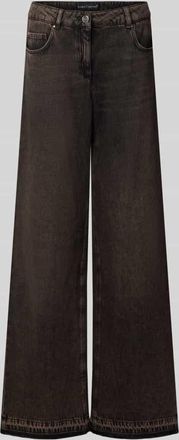 Luisa Cerano Wide Fit Jeans mit Knopfverschluss