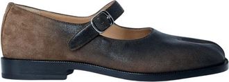 Maison Margiela Femme, Chaussures, Brun, Taille: 37 EU Tabi Mary Jane Leather Flats