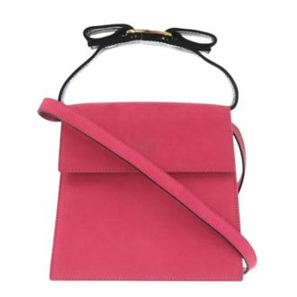 Ferragamo Pre-owned Suede Handbag - - Pre-owned - Damen - Rosa - ONE SIZE