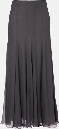 Chloé Chloé High-Rise-Maxirock aus Seidenmusselin