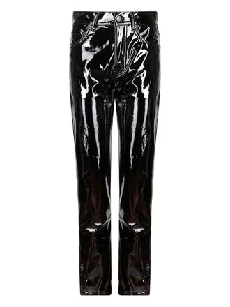 Fiorucci pantalon en vinyle - Noir