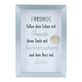 Depesche 11625-045 - Bilderrahmen mit Kompliment, kleiner Deko-Rahmen mit hübschem Spruch, ca. 8,4 x 5,8 x 1,9 cm, ideal als Geschenk oder kleine Aufmerksamkei