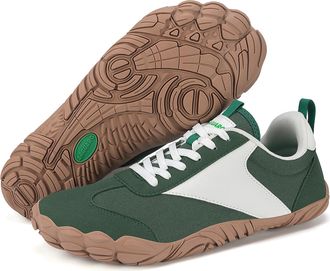 Saguaro Barfu&szlig;schuhe Herren Leicht Barfussschuhe Damen Barfu&szlig; Sneaker Atmungsaktiv rutschfest Barefoot Shoes mit Breite Zehenbox, Gr&uuml;n, 48 EU