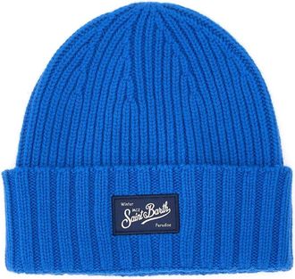 MC2 Saint Barth Bonnet en maille torsad&eacute;e Sheldon - Homme - Accessoires - Bleu - Taille: ONE Size