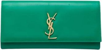 Saint Laurent Sac pochette vintage doccasion - Femme - Pre-owned - Vert - Taille: ONE Size