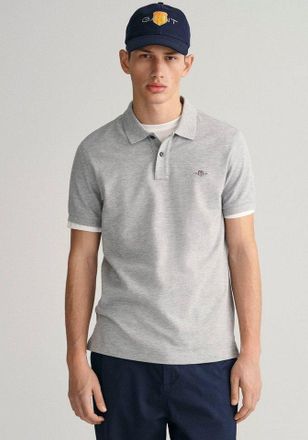 GANT Poloshirt SLIM SHIELD SS PIQUE POLO mit Logostickerei auf der Brust