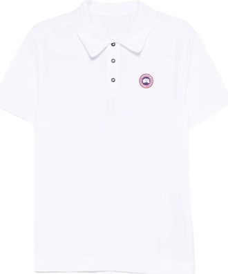 Canada Goose logo-patch polo shirt - Nude